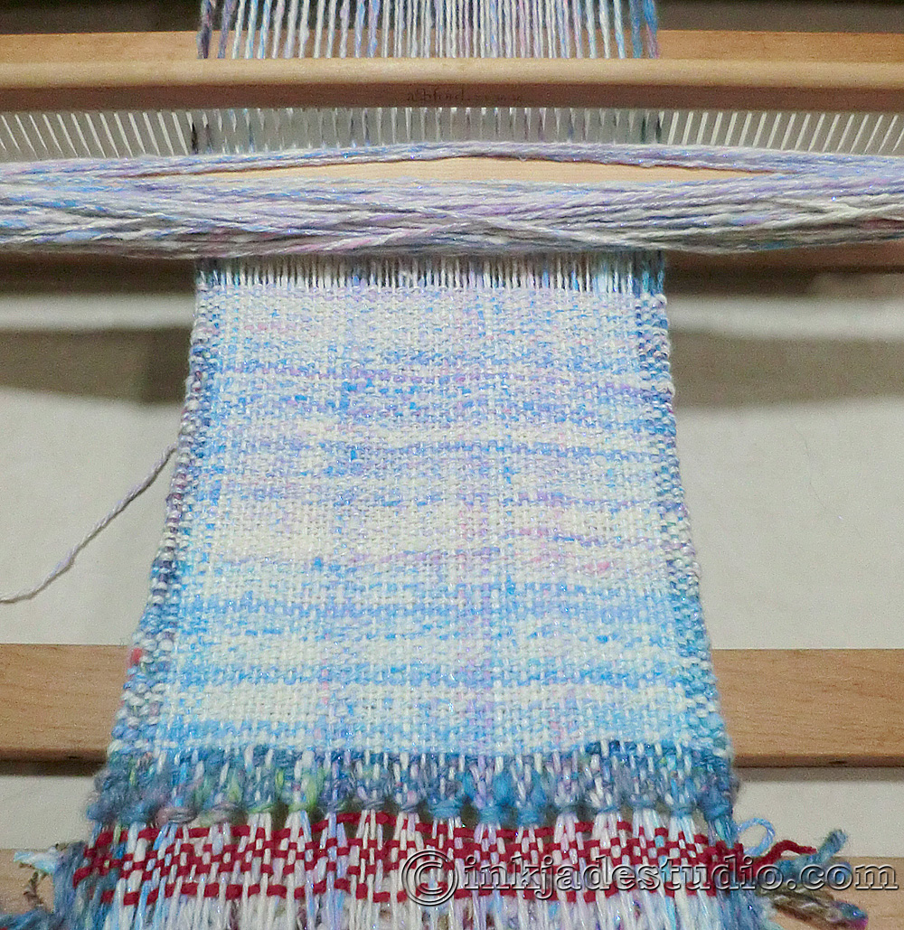 Warped Loom for Unicorn Magic Scarf | Ink Jade Studio